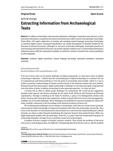 pdf extracting information from archaeological texts