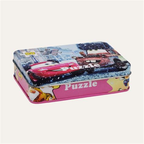 Custom Small Rectangular Tin Can For Ts Card Pacakging