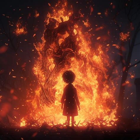 Premium Ai Image The Fire Animation