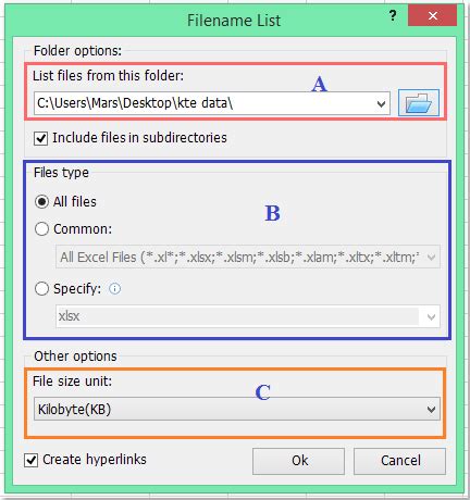 How To List All Files In Folder And Subfolders Into A Worksheet