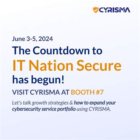 Cyrisma On Linkedin Cybersecurity Conference It Nation Secure