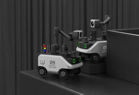 智能巡检机器人 Intelligent Patrolling Robot Behance