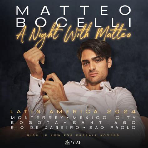 Matteo Bocelli En Chile 2024 Qué Entradas Quedan Disponibles Para El