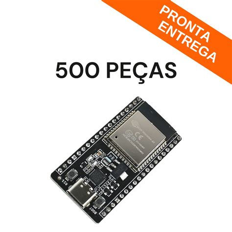 Kit 500 Peças Placa De Desenvolvimento Esp32s Nodemcu Esp Wroom 32 Wifi E Bluetooth 38 Pinos