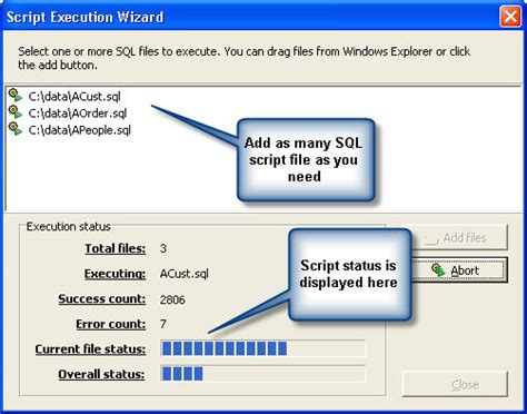 Scripting Wizard A Convinient Way Of Running Millions Of Sql Queries