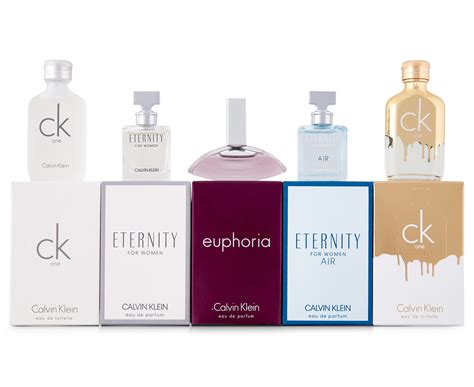 Calvin Klein 5 Piece Deluxe Fragrance Travel Collection For Women