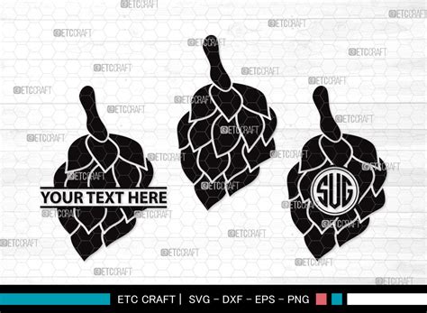 Hops Monogram Svg Beer Hops Svg Beer Graphic By Pixel Elites