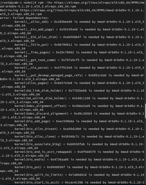 Problem With Failed Dependencies Kernel While Trying To Install Drbd