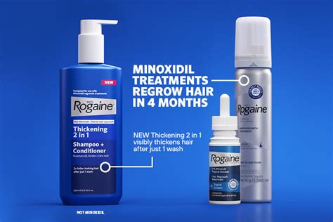 Rogaine® For Men Minoxidil Foam And Solution For Hair Regrowth Rogaine