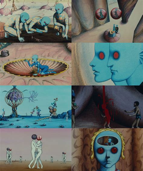 Fantastic Planet by René Laloux Movie posters vintage Psychedelic art Book sculpture