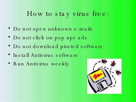 Avoiding Viruses Slideshare
