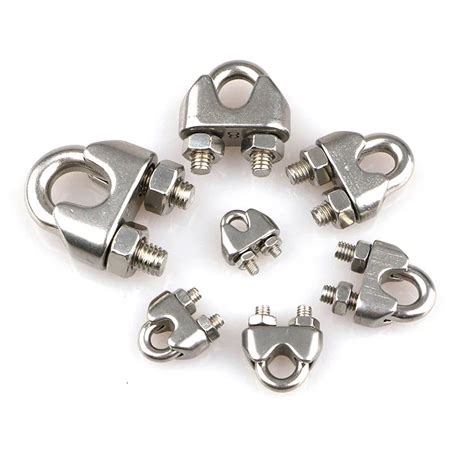 스테인레스 스틸 304 Sus316 와이어 로프 클립 Din741 Ss 와이어 로프 클램프 6mm 10mm 와이어 케이블 클램프 Buy 와이어 로프 클램프 Ss304