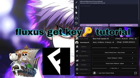 Get Key Fluxus🔑 Tutorial Youtube