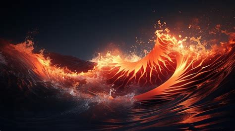 Premium Ai Image Dynamic Diagonal Waves Digital Art Illustration Generative Ai