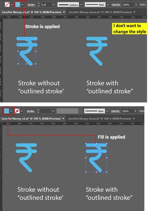 adobe illustrator is there any other way to resize the stroke vector