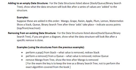 Solved Adding To An Empty Data Structure For The Data