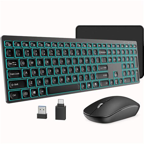 Buy Wireless Keyboard And Mouse Combo Rechargeable Full Size Wireless