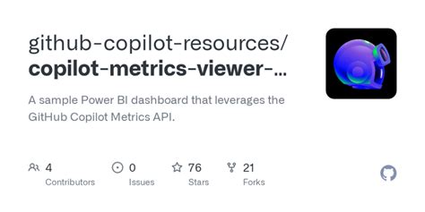 Github Github Copilot Resourcescopilot Metrics Viewer Power Bi A Sample Power Bi Dashboard
