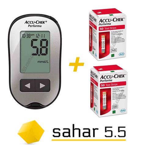 Глюкометр Акку-Чек Перформа - Accu-Chek Performa + 110 тест-полосок по ...