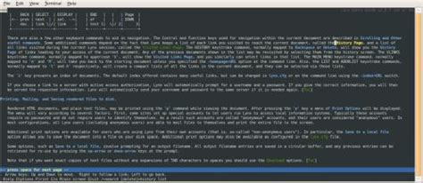 Lynx Text Web Browser Linuxlinks