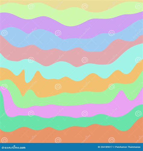 Hand Drawn Digital Abstract Beautiful Seamless Pastel Multicolored