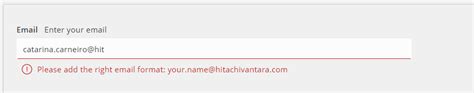 input email validation isn t working as expected · issue 2608 · lumada design hv uikit react