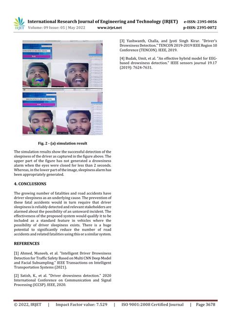 Driver Drowsiness Detection System Using Image Processing Pdf