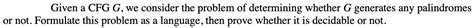Solved Please Help Given A CFG G We Consider The Problem Chegg