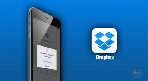 dropbox finally updated for iphone 6 6 plus adds touch id