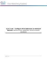 Lab Configure IPv6 Addresses On Network Devices Step By Step Course Hero