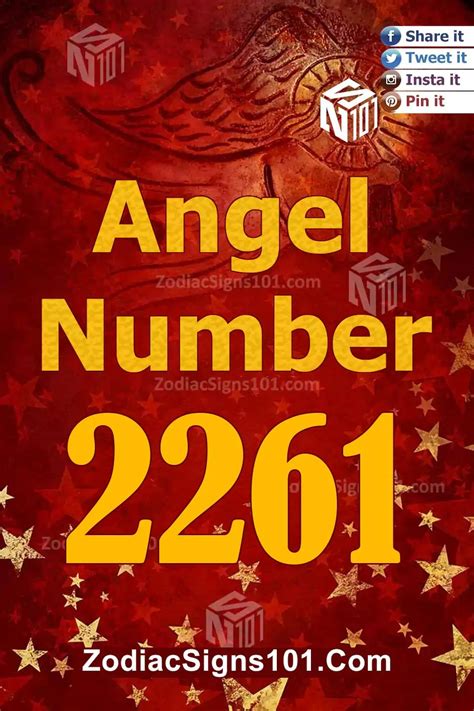 2261 Angel Number Spiritual Meaning And Significance - ZodiacSigns101