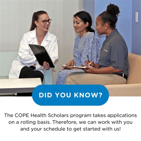 Healthcarecareers Copehealthscholars Rollingadmissions Applynow