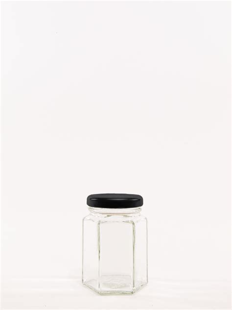 110ml 4oz Hexagonal Jars Jazjar