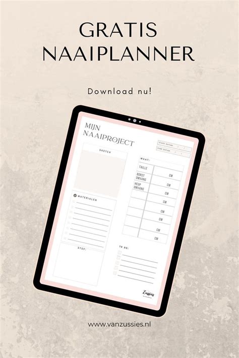 Met Deze Naaiplanner Plan Je Jouw Projecten En Ideeën Download Nu Gratis En 2025