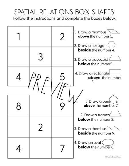 Spatial Relationsposition In Space Visual Perception Therapy