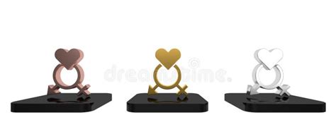 Colorful Gender Icon Isolated On White Background Symbols Of Men And