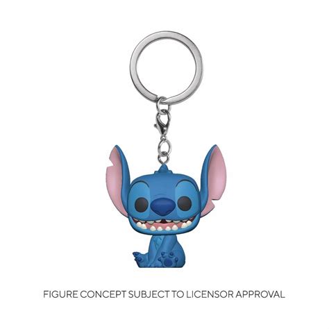 Lilo And Stitch Stitch Seated Keychain Kitsune Relics
