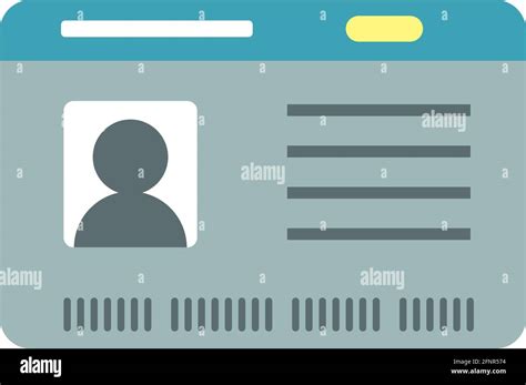 Id Document Icon Stock Vector Image And Art Alamy