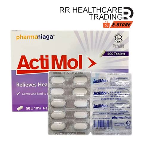 Actimol Paracetamol 650mg 10s Tablets Exp 05 2025 Shopee Malaysia