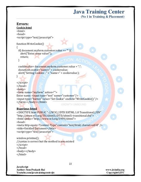Java Script Examples By Som