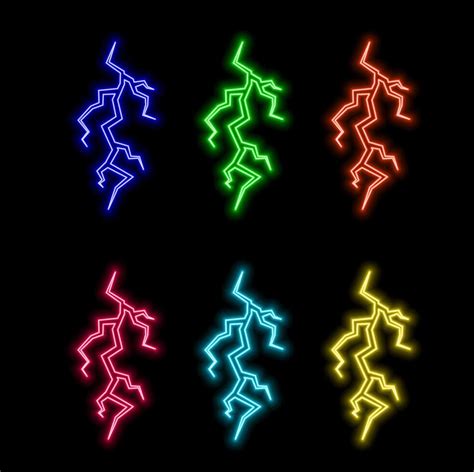 Appearance Of Lightning Shape From Fire On Dark Backgroundelectricity Power Shape 54971730