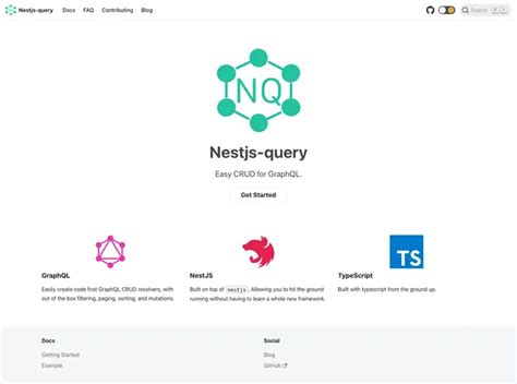 Nestjs Query By Doug Martin A Nestjs Template Built At Lightspeed