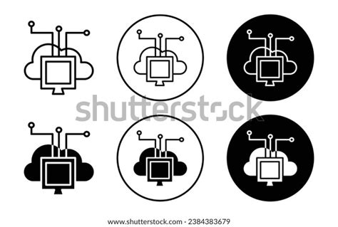 Edge Computing Icon Set Cloud Computing Stock Vector Royalty Free 2384383679 Shutterstock