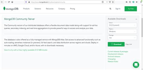 cara install mongodb dan compass gui di windows leravio