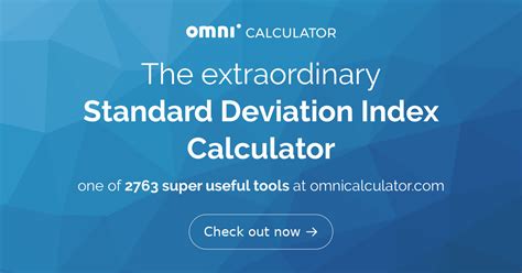 Standard Deviation Index Calculator