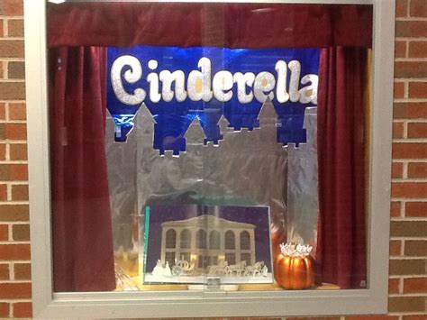 Cinderella Window Display For Library Decor