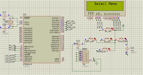 Atmega Based Menu Building Lcd 16x2 Embedded System Desgin