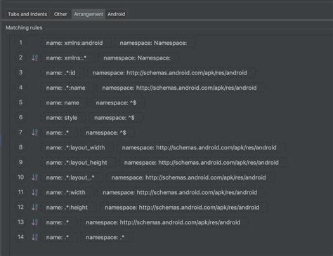 Android How To Make Namespace Attr In Xml Code Appear On The Next Line When Reformatted