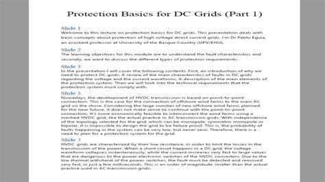 C3 Protection Basics For Dc Grids Part 1 Transcript Ieee Resource