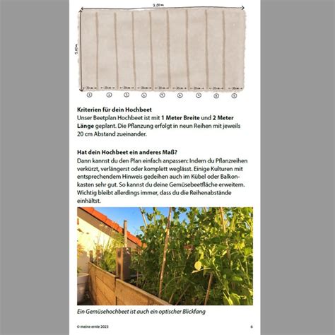 Digitaler Beetplan Hochbeet Zum Download Meine Ernte Shop